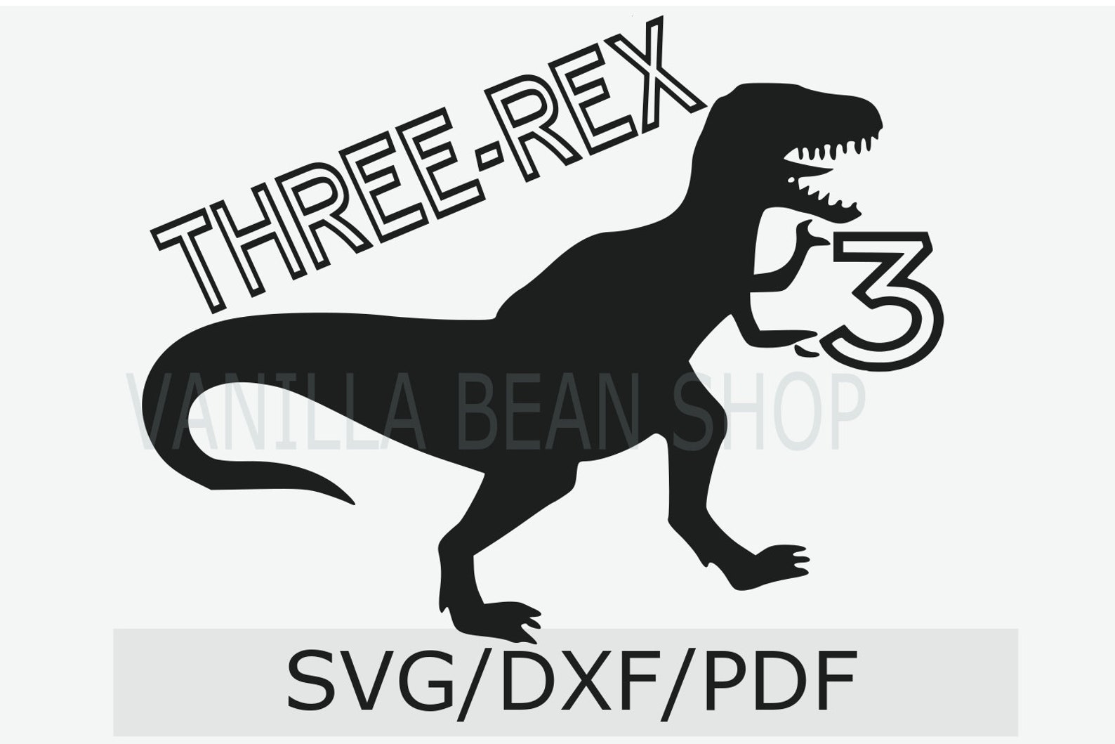 Three Rex Svg Three-rex Svg Dxf or Printable Pdf 3 Rex | Etsy