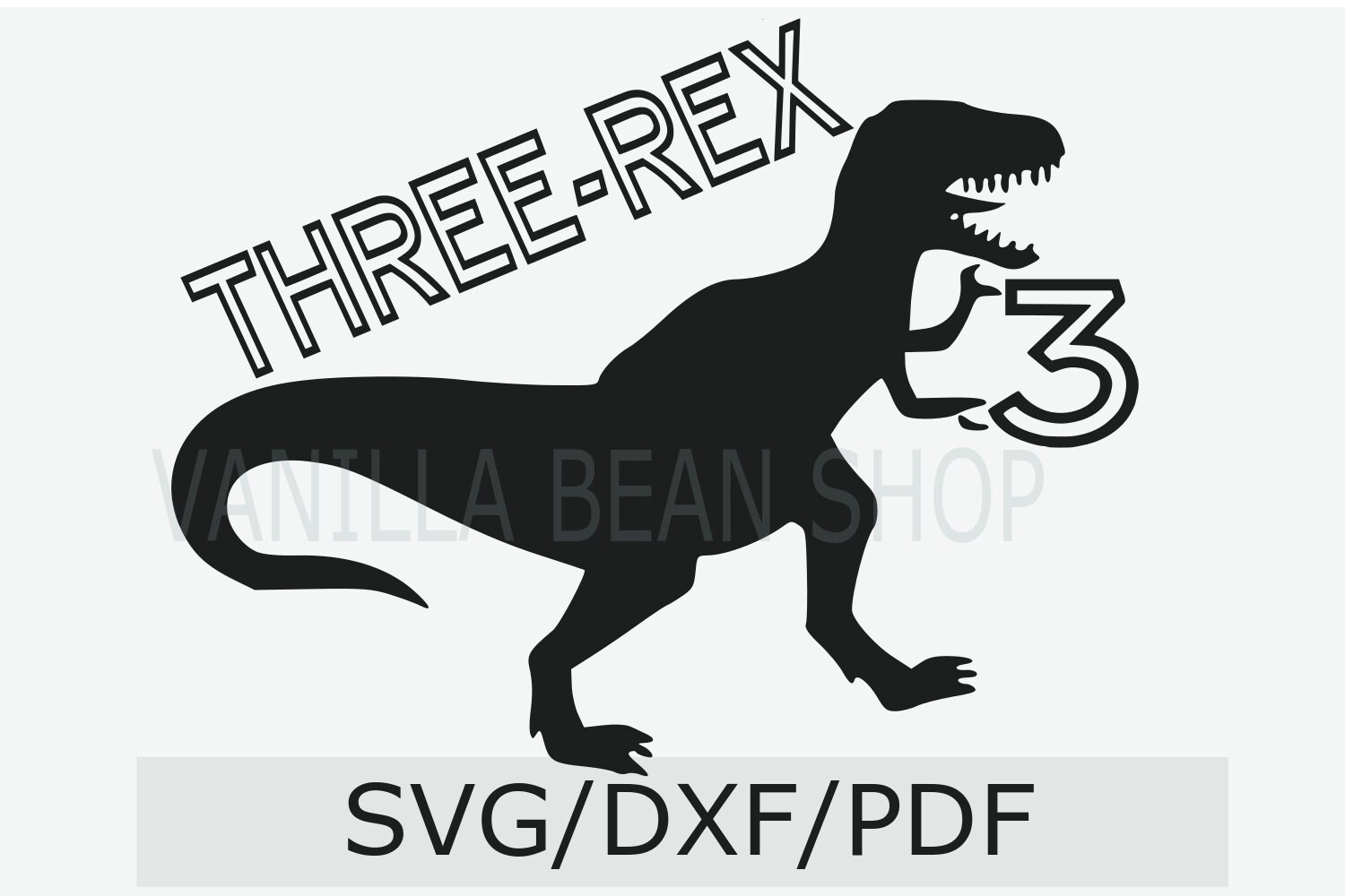 Three Rex Svg Three-rex Svg Dxf or Printable Pdf 3 Rex | Etsy