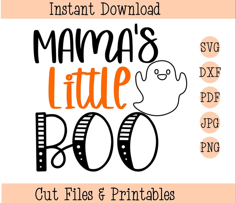 Mama's Little Boo SVG Mamas Little Boo Printable - Etsy