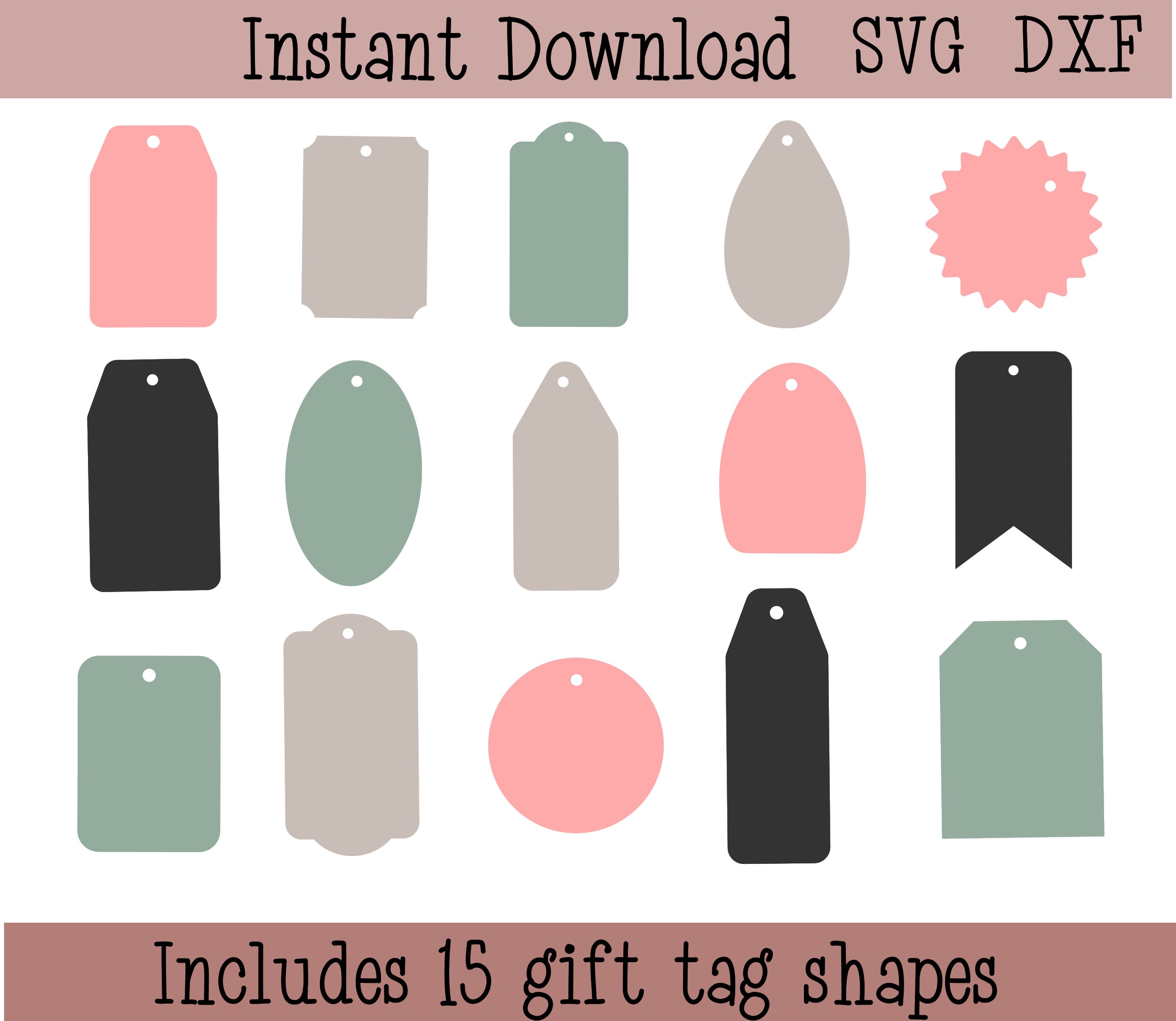 Gift Tag Svg Gift Tag Cut Files Gift Tag Bundle Svg Gift - Etsy UK