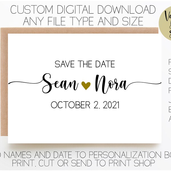 Save the Date Svg - Etsy