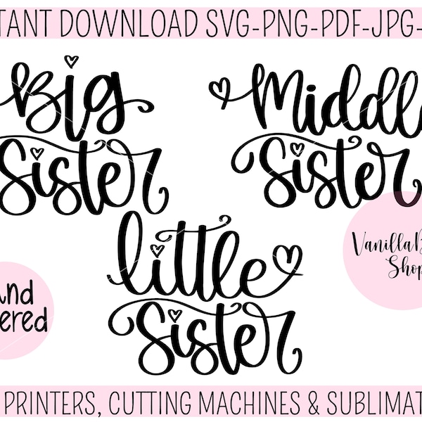 Little Sister Svg - Etsy