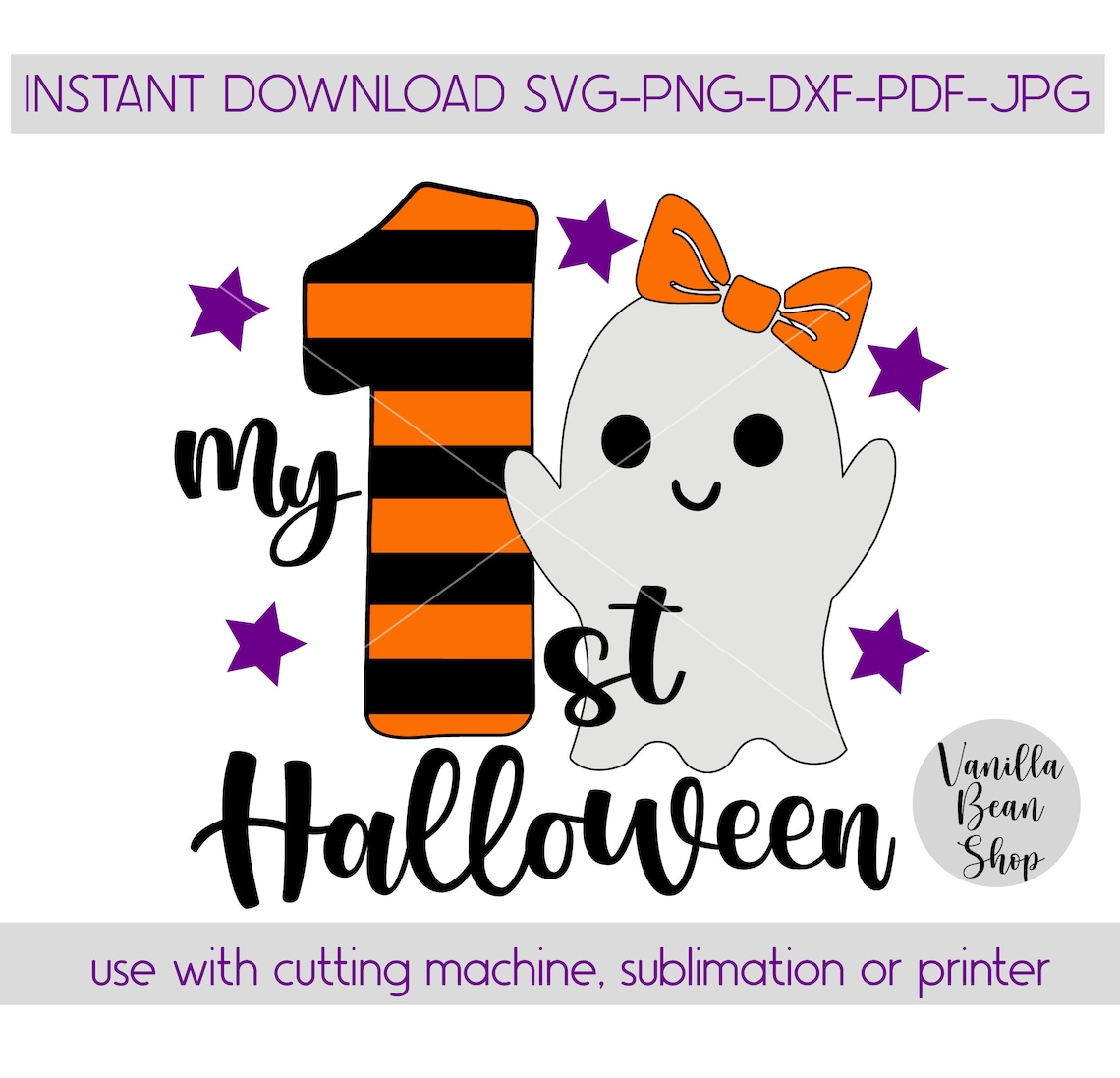 My First Halloween Svg | My First Halloween Png | First Halloween Girl ...