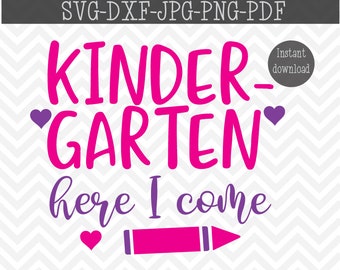 Kindergarten Here I Come - Etsy