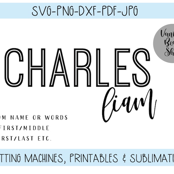 Custom Name Art - Etsy