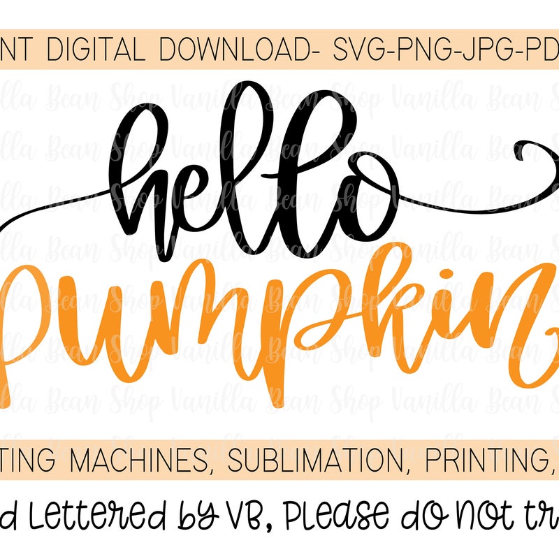 Hello Pumpkin - Etsy