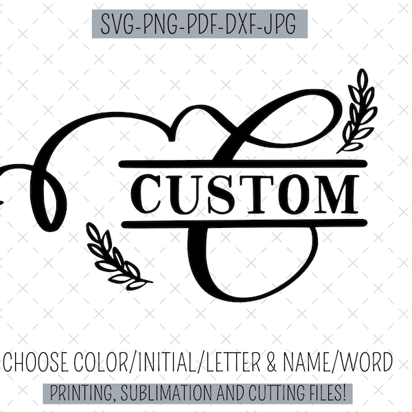 Cursive Monogram Font Svg - Etsy