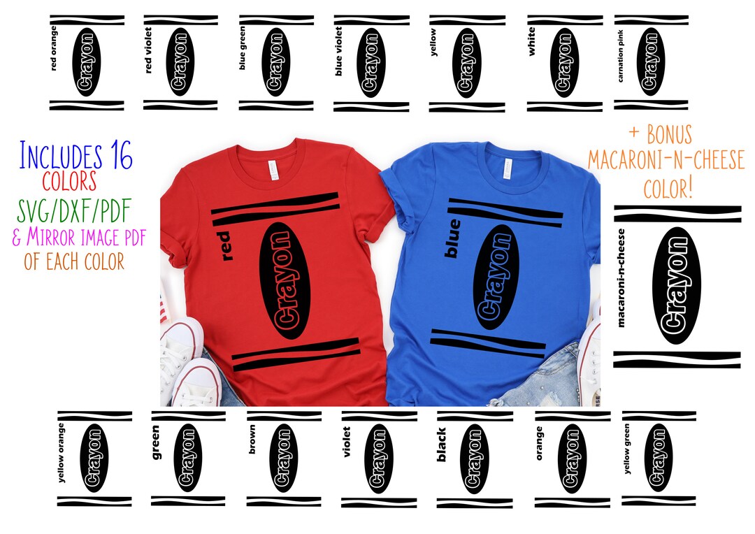 Crayon Svg, Crayons With Colors Svg, Crayon Shirt Svg, Crayon Wrapper ...