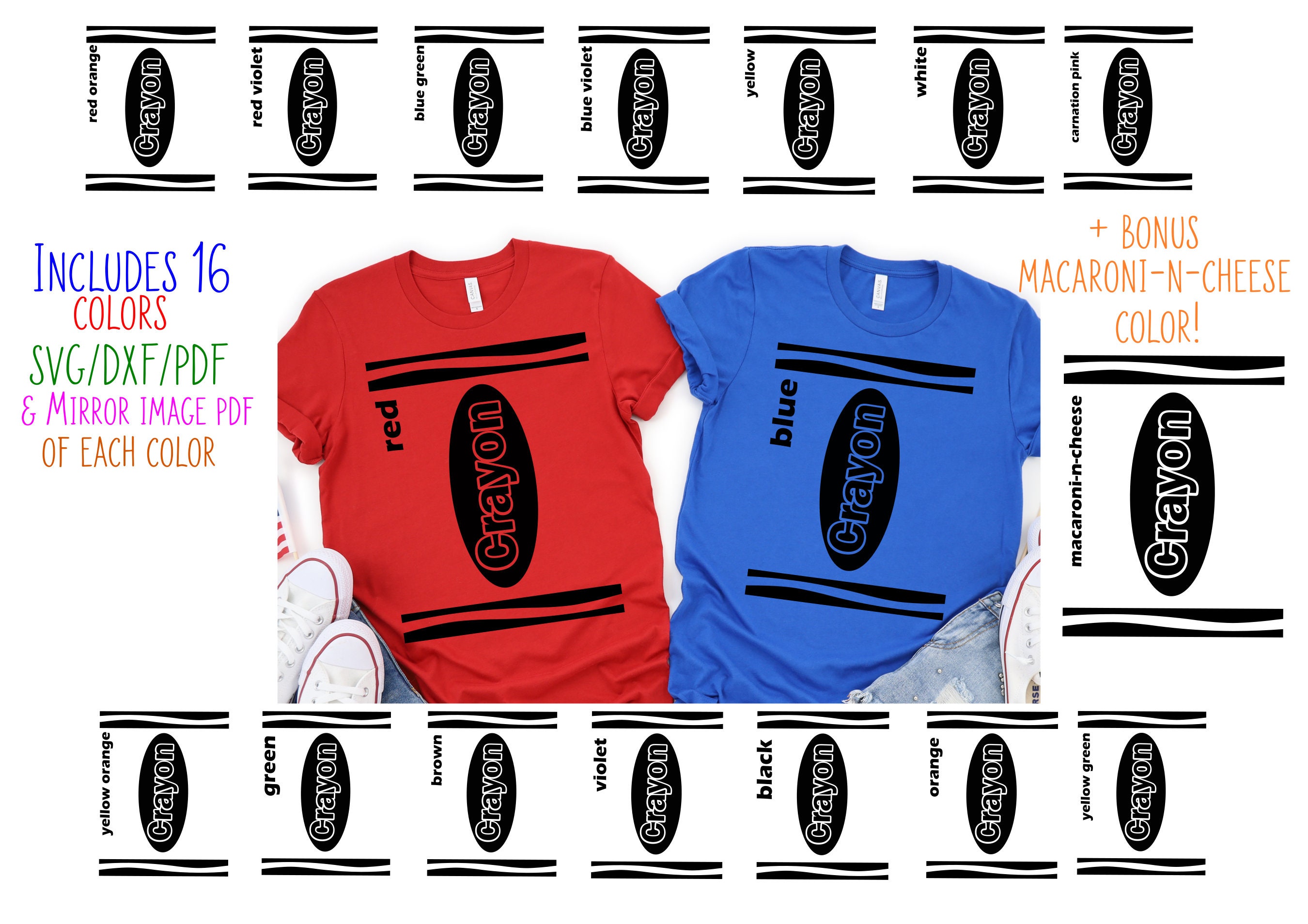 Crayon Svg, Crayons With Colors Svg, Crayon Shirt Svg, Crayon Wrapper ...