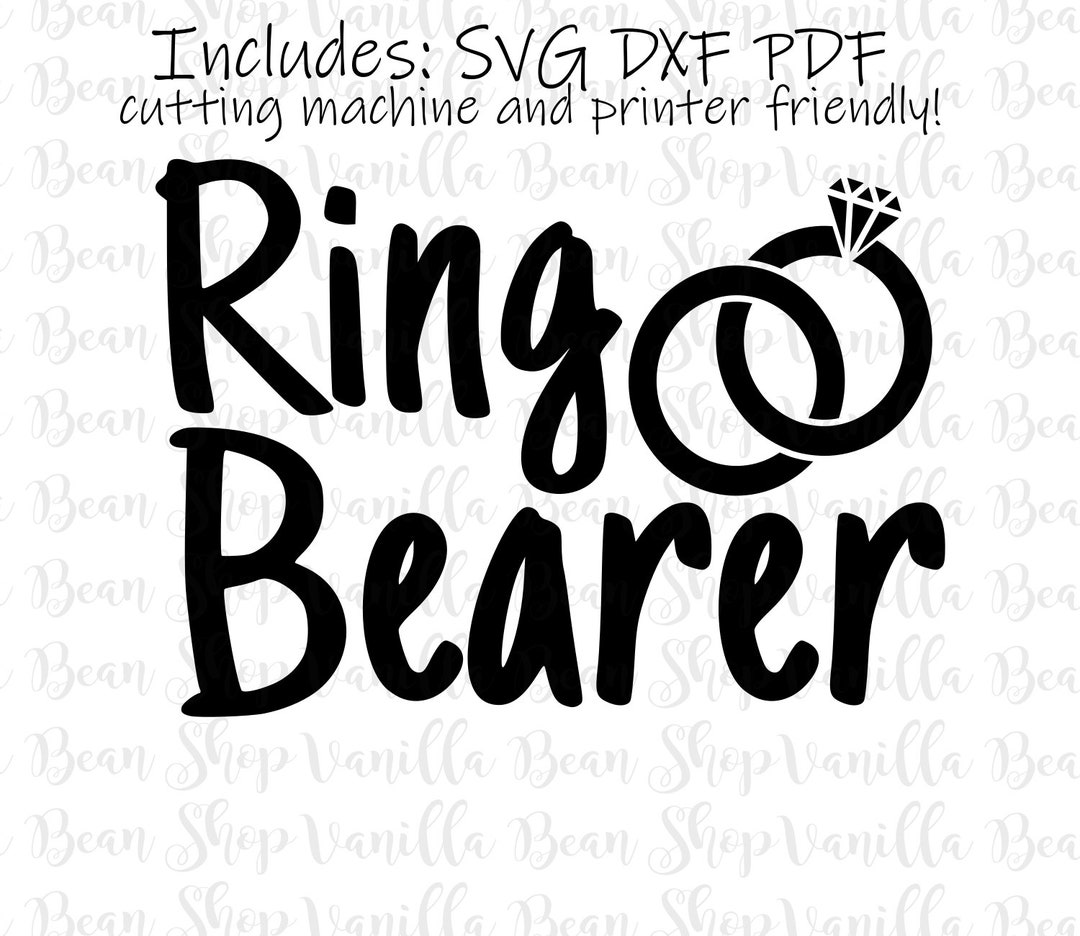 Ring Bearer Svg, Ring Bearer Png, Ring Bearer Printable, Ring Bearer ...