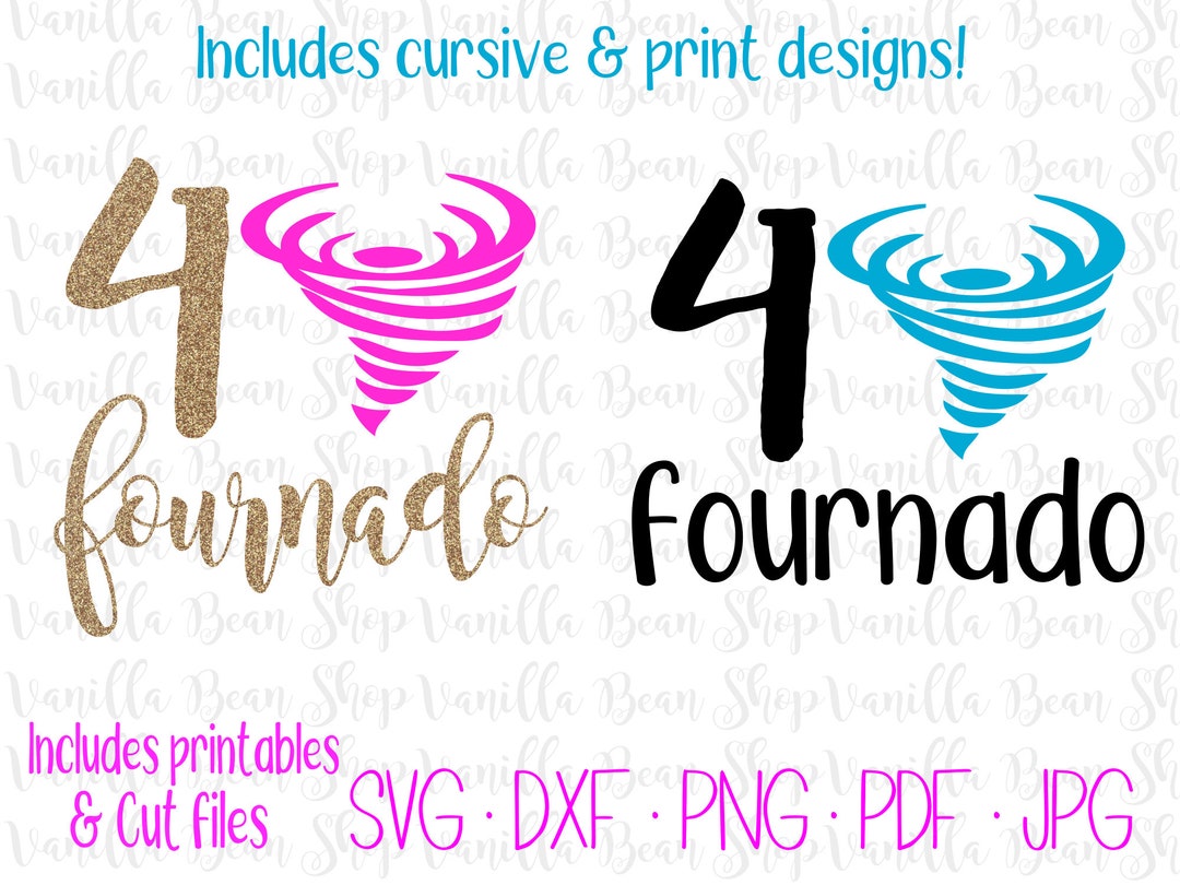 4nado Svg | 4nado Printables | 4th Birthday Svg | 4th Birthday ...