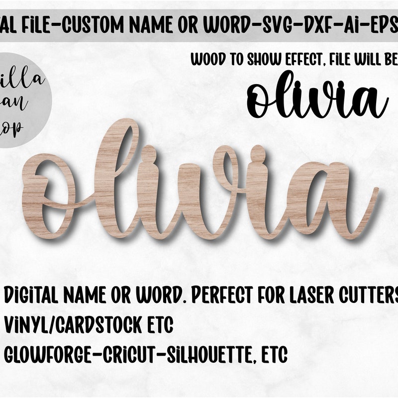 Laser Cut Names - Etsy