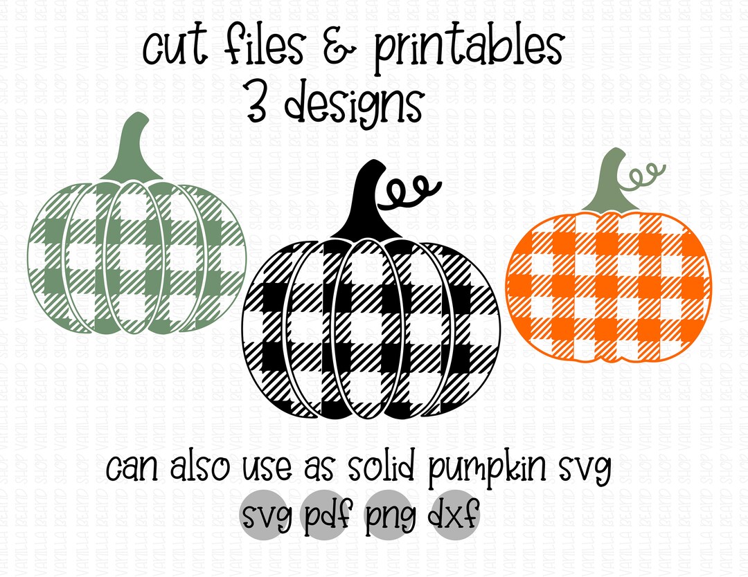 Plaid Pumpkin Svg | Fall Svg | Fall Cut File |plaid Pumpkin Clipart ...
