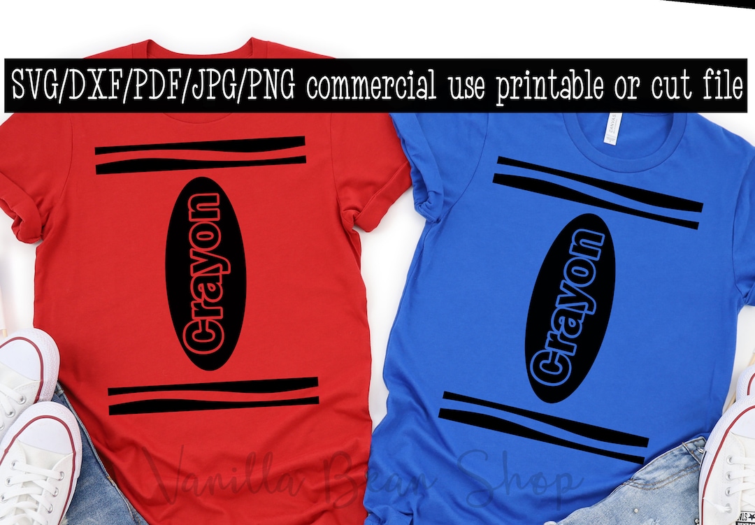 Crayon Svg, Crayon Printable Transfer, Crayon Shirt Svg, Crayon Wrapper ...