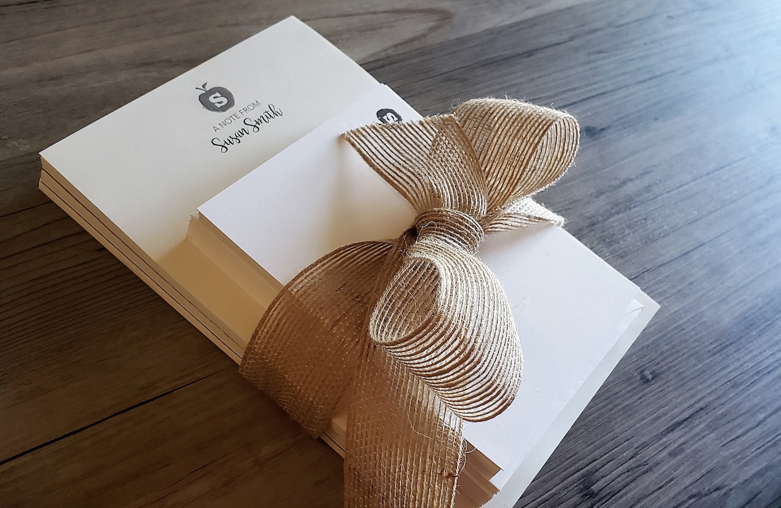 Ultimate Teacher Gift Bundle: Personalized Notepads, Note Cards and ...