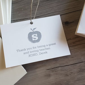 Ultimate Teacher Gift Bundle: Personalized Notepads, Note Cards and ...