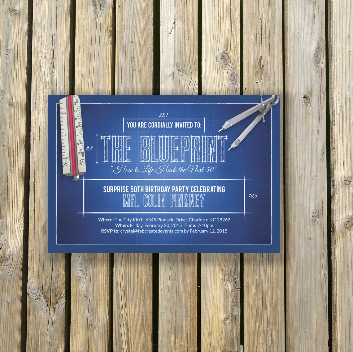 Architects or Construction Birthday Invitation - Etsy