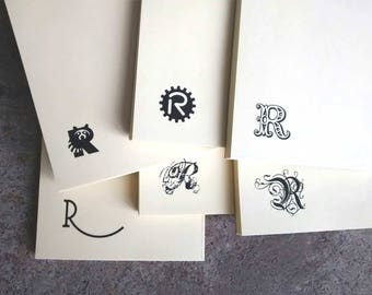 Initial Note Pad - Etsy