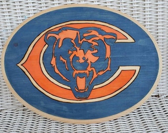 Chicago Bears Plaque - Etsy