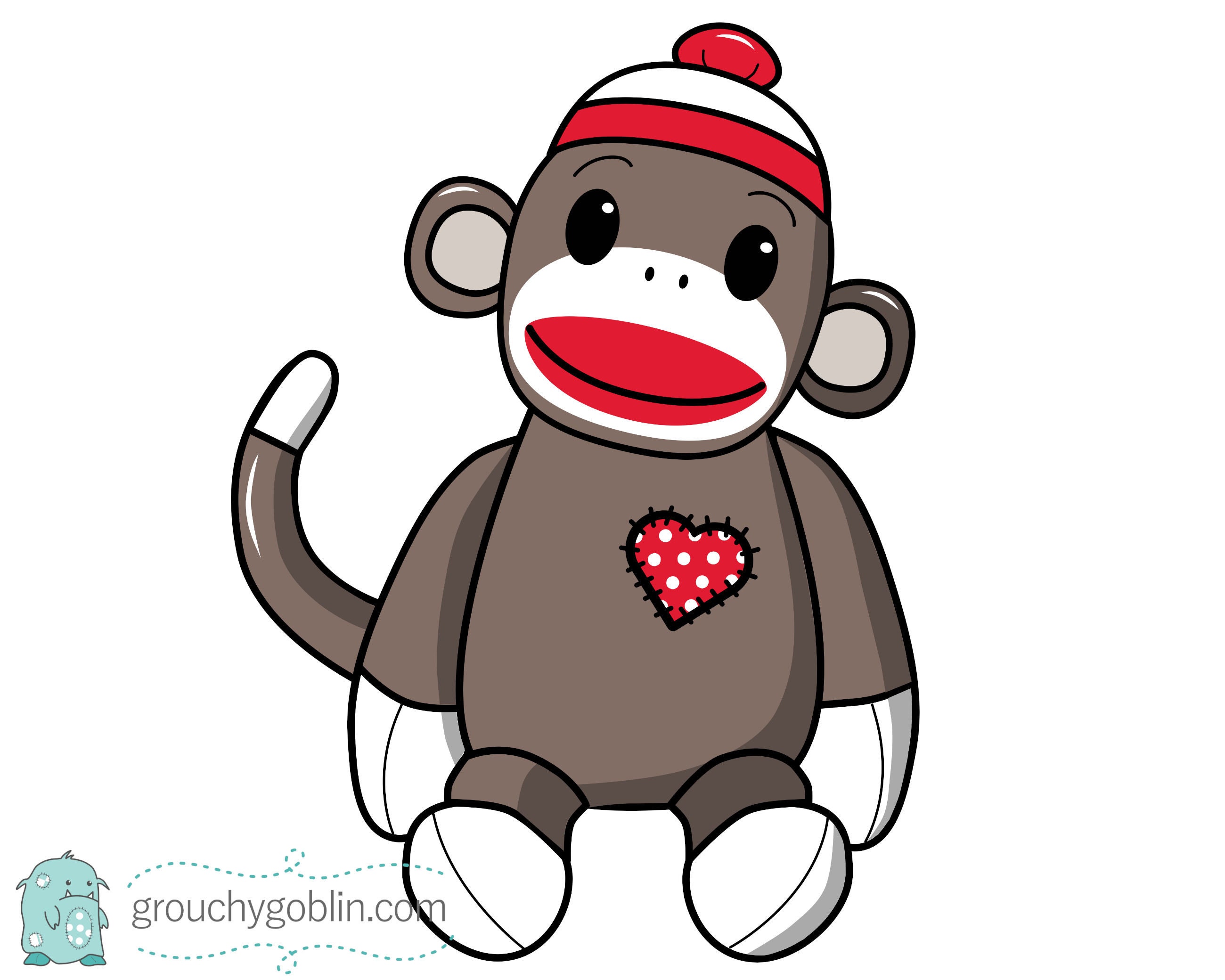 Sock Monkey Cartoon