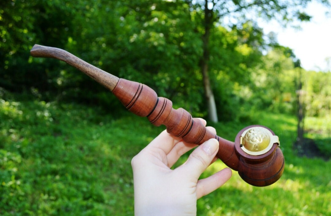 Handmade Plum-tree Tobacco Pipe Smoking Wooden Smoking Pipe Uniquewood ...