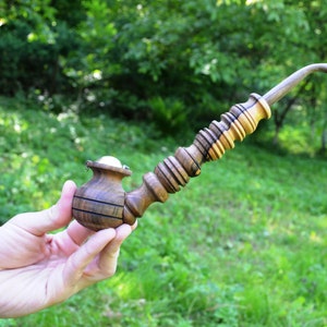 Handmade Walnut Tobacco Pipe Wooden Smoking Tobacco Wood Smoking Pipe ...