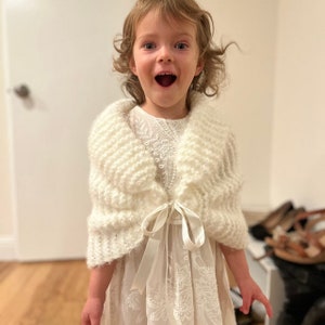 Flower Girl Shawl Wedding Wrap Kids Shawl Little Girls - Etsy