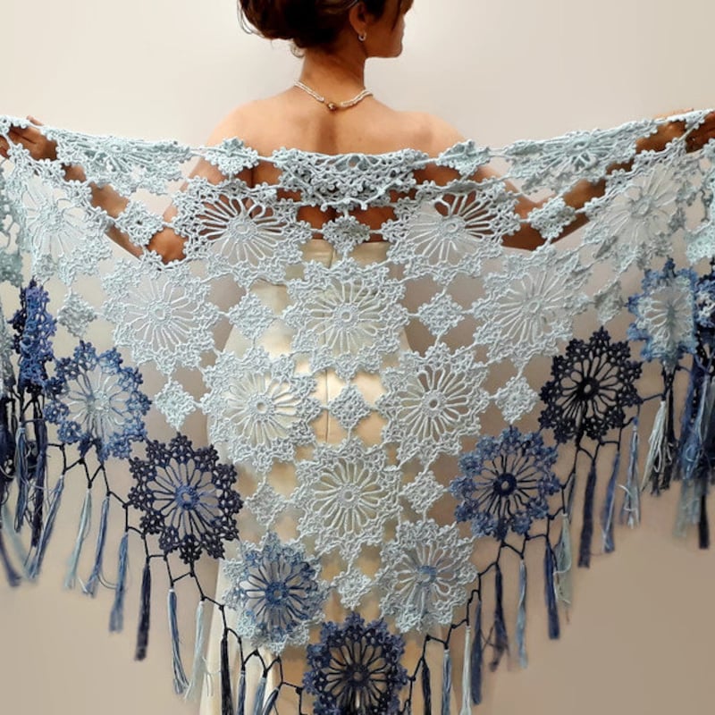 Lace Crochet Shawl - Etsy