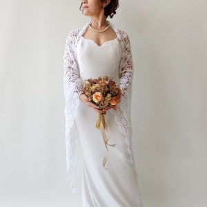 White Mohair Shawl, Wedding Wrap, Bridal Cover Up, Lace Evening Shawl ...
