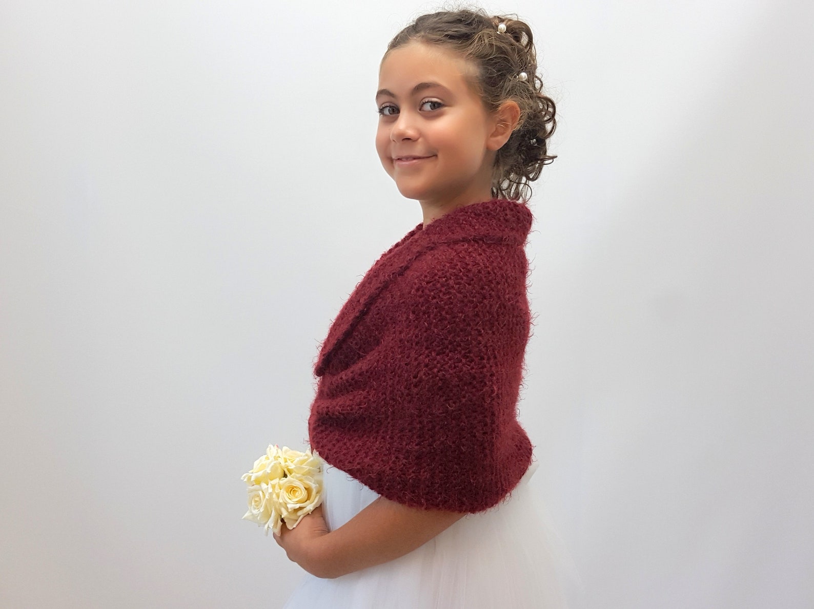 Flower Girl Shawl Wedding Wrap Kids Shawl Little Girls - Etsy
