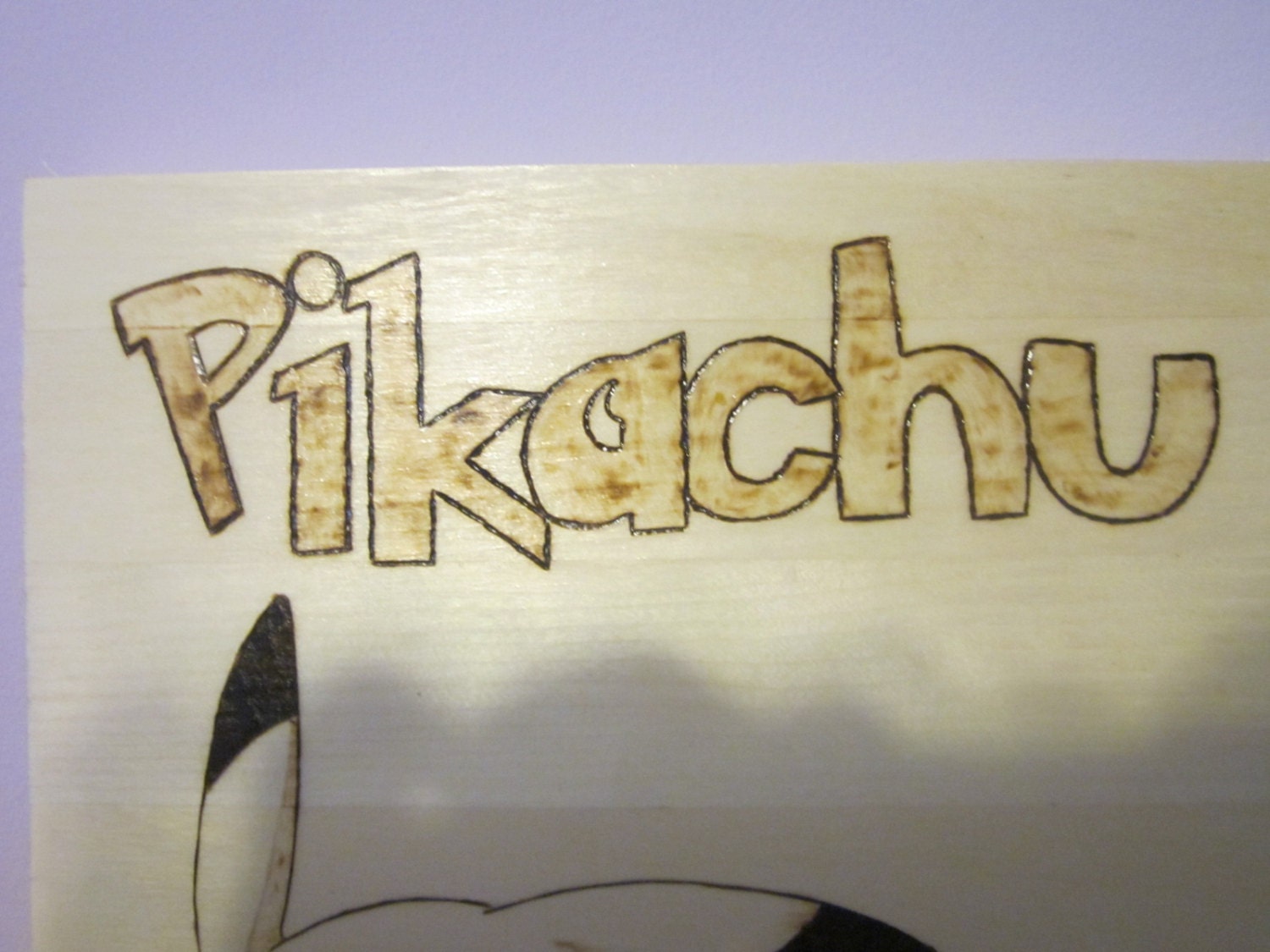 Pokemon Inspired Pikachu Pyrography - Etsy