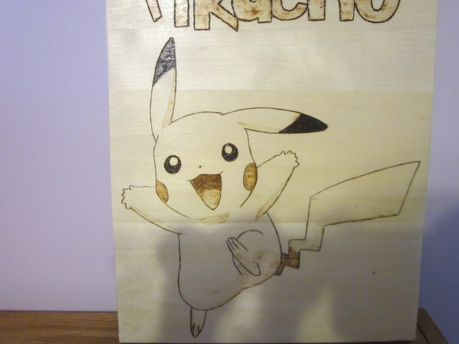 Pokemon Inspired Pikachu Pyrography - Etsy