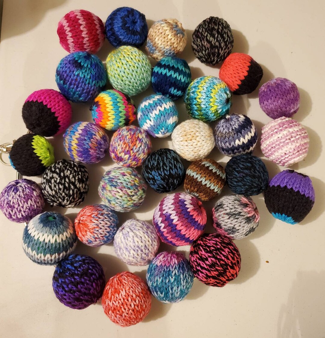 Jingle - Cat, Ferret, Small Animal Firm Ball Toys Multicolor Yarn Gifts ...