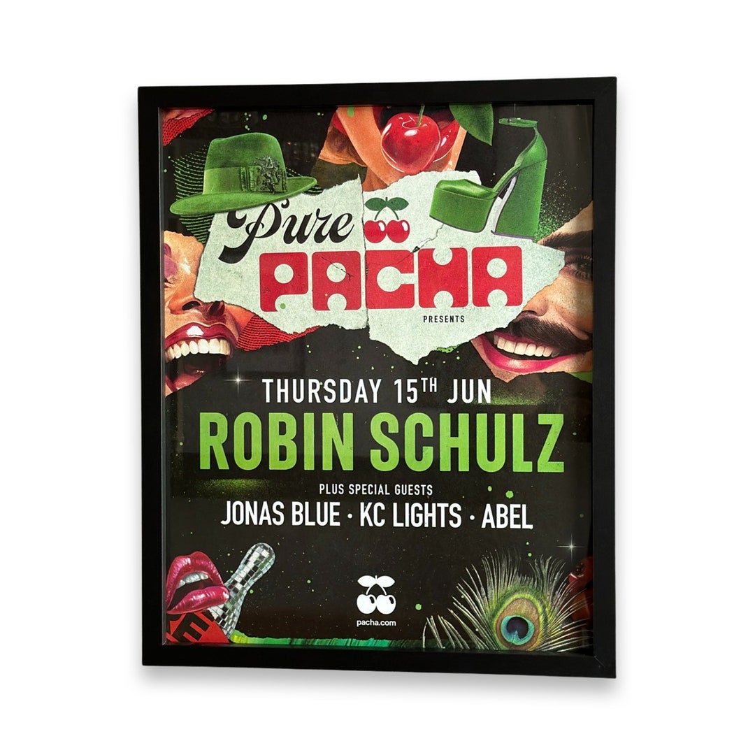 Robin Schulz ~ Genuine Pacha Ibiza Framed Dj Artwork | A3 Luxury Black Frame - Etsy