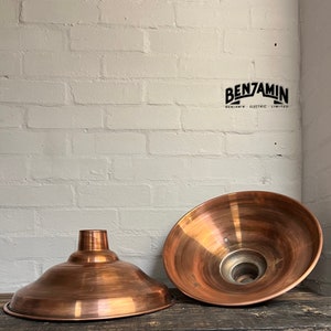Bawsey ~ Antique Copper Industrial Factory Shade Light ~ 16 Inch - Etsy