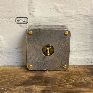 Single Gang Solid Cast Metal Surface Mounted Conduit Light Switch ...