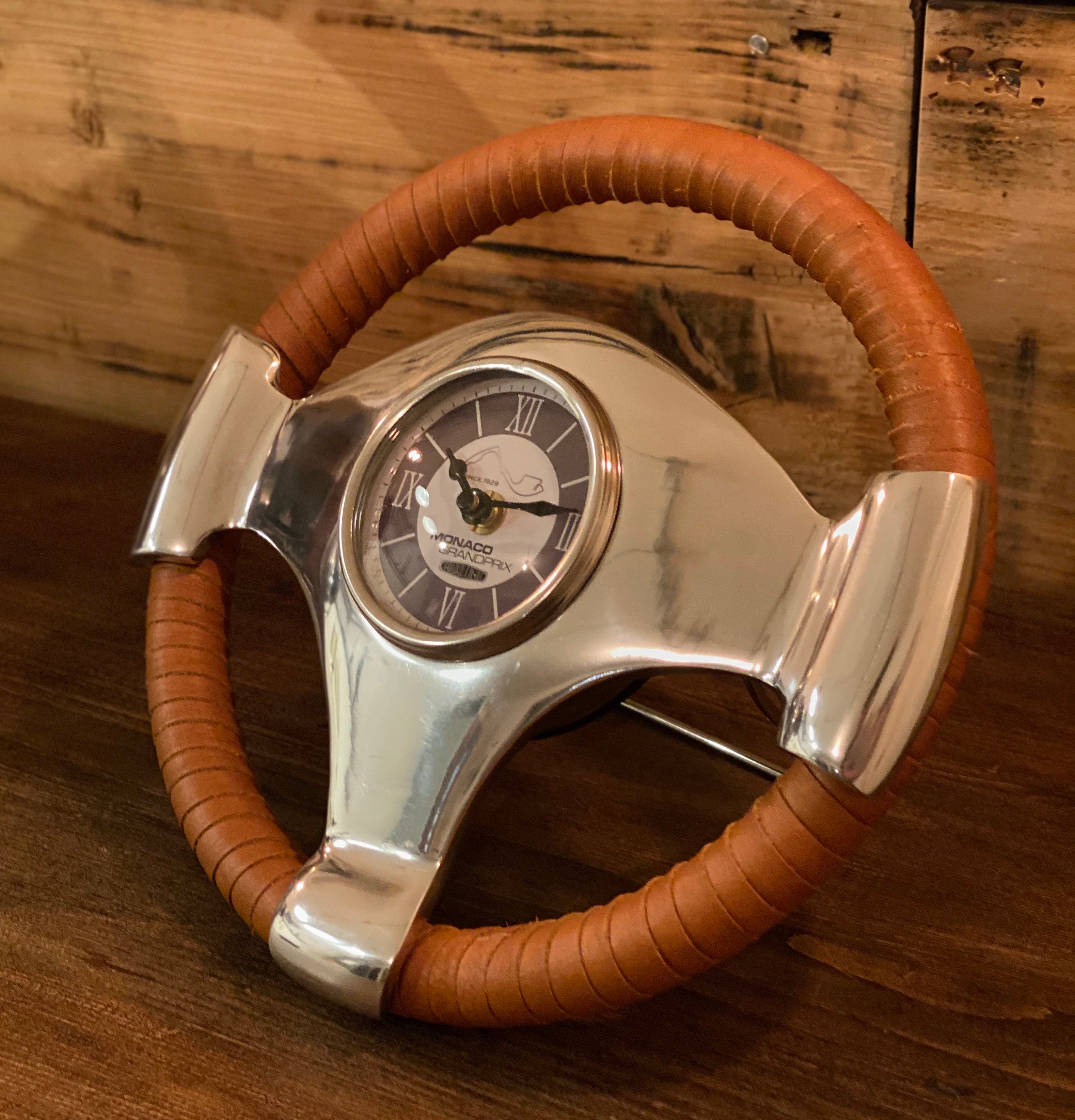 Maxlume ~ Monaco Grandprix Small Racing Steering Wheel Clock Genuine ...