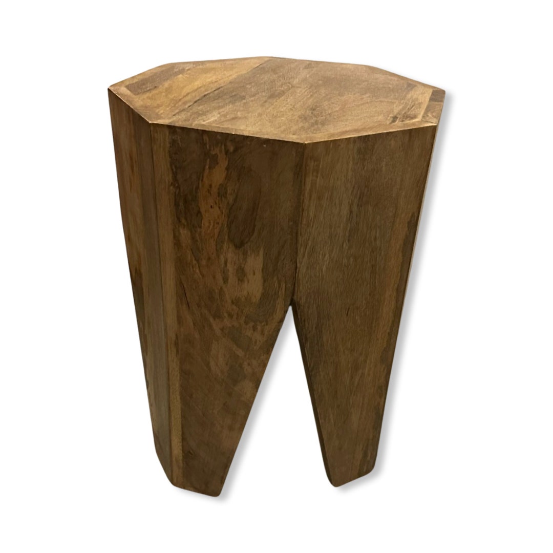 Solid Wood Side Coffee Table Retro Stool - Etsy UK