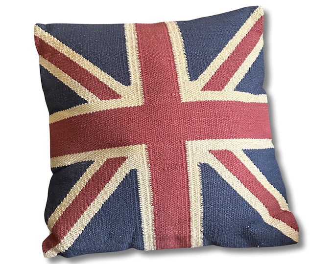 Luxury Hand Crafted Union Jack Flag Large 45cm X 45cm Cushion | Great ...