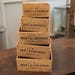 Storage Wooden Boxes Moët & Chandon Champagne Crates Natural Finish ...