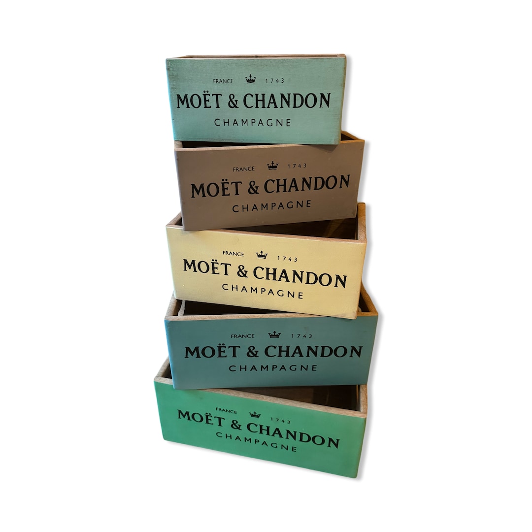 Storage Boxes Moët & Chandon Champagne Crates Chic Finish - Etsy UK