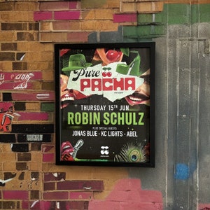 Robin Schulz ~ Genuine Pacha Ibiza Framed Dj Artwork | A3 Luxury Black Frame - Etsy