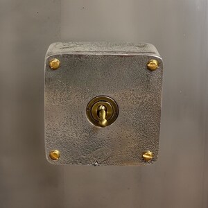 Single Gang Solid Cast Metal Surface Mounted Conduit Light Switch ...