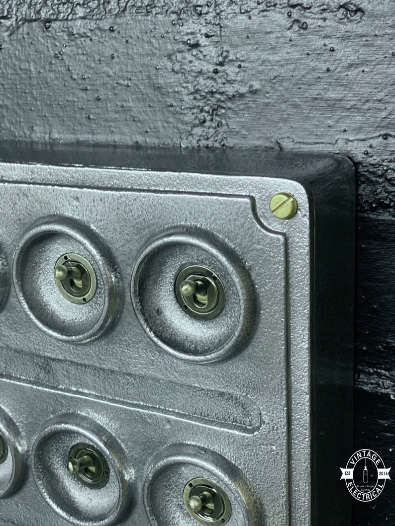 6 Gang 2 Way Solid Cast Metal Conduit Light Switch Industrial - Etsy UK