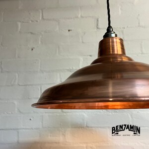 Bawsey ~ Antique Copper Industrial Factory Shade Light ~ 16 Inch - Etsy