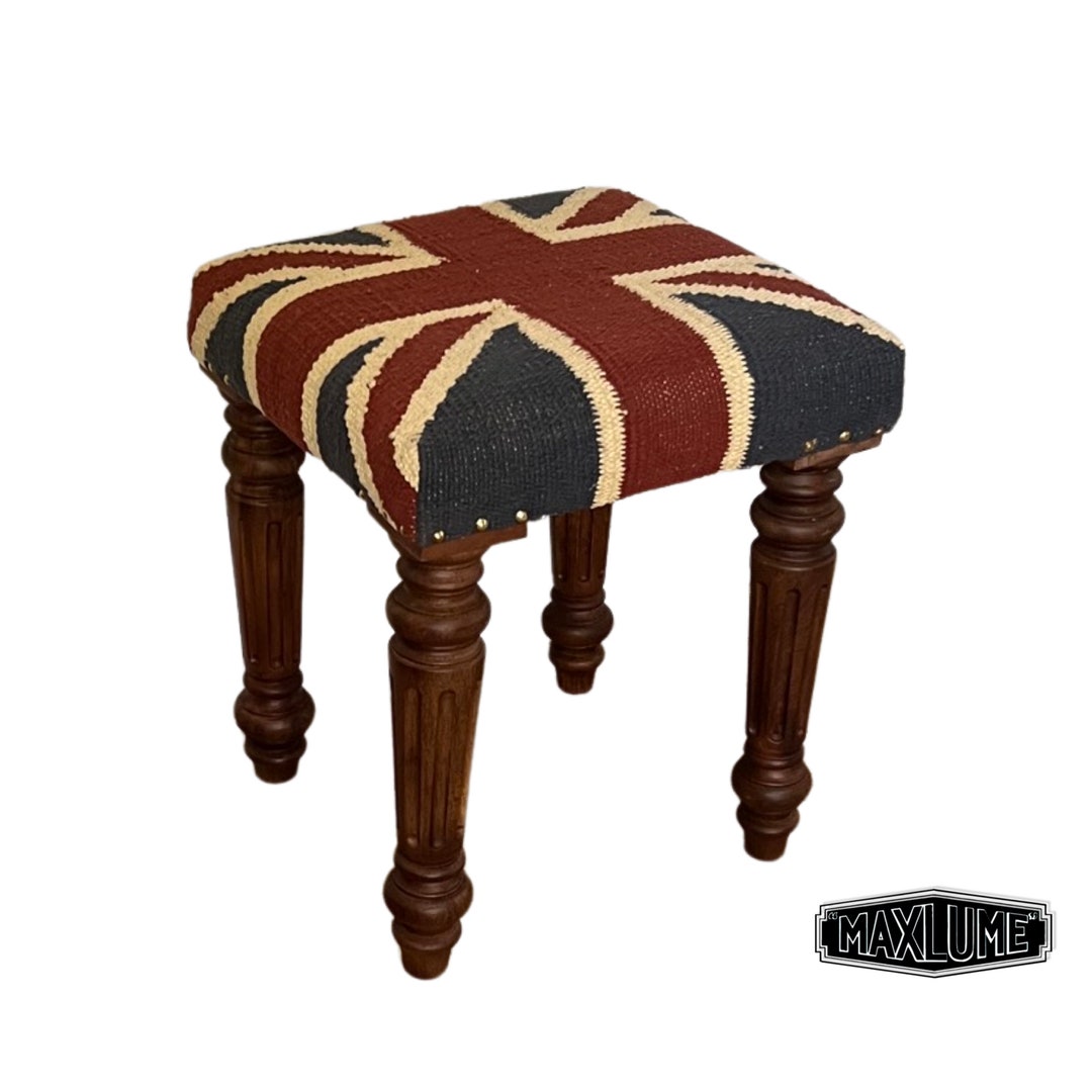 Maxlume Union Jack Flag Bench Great Britain Pouf Solid - Etsy UK