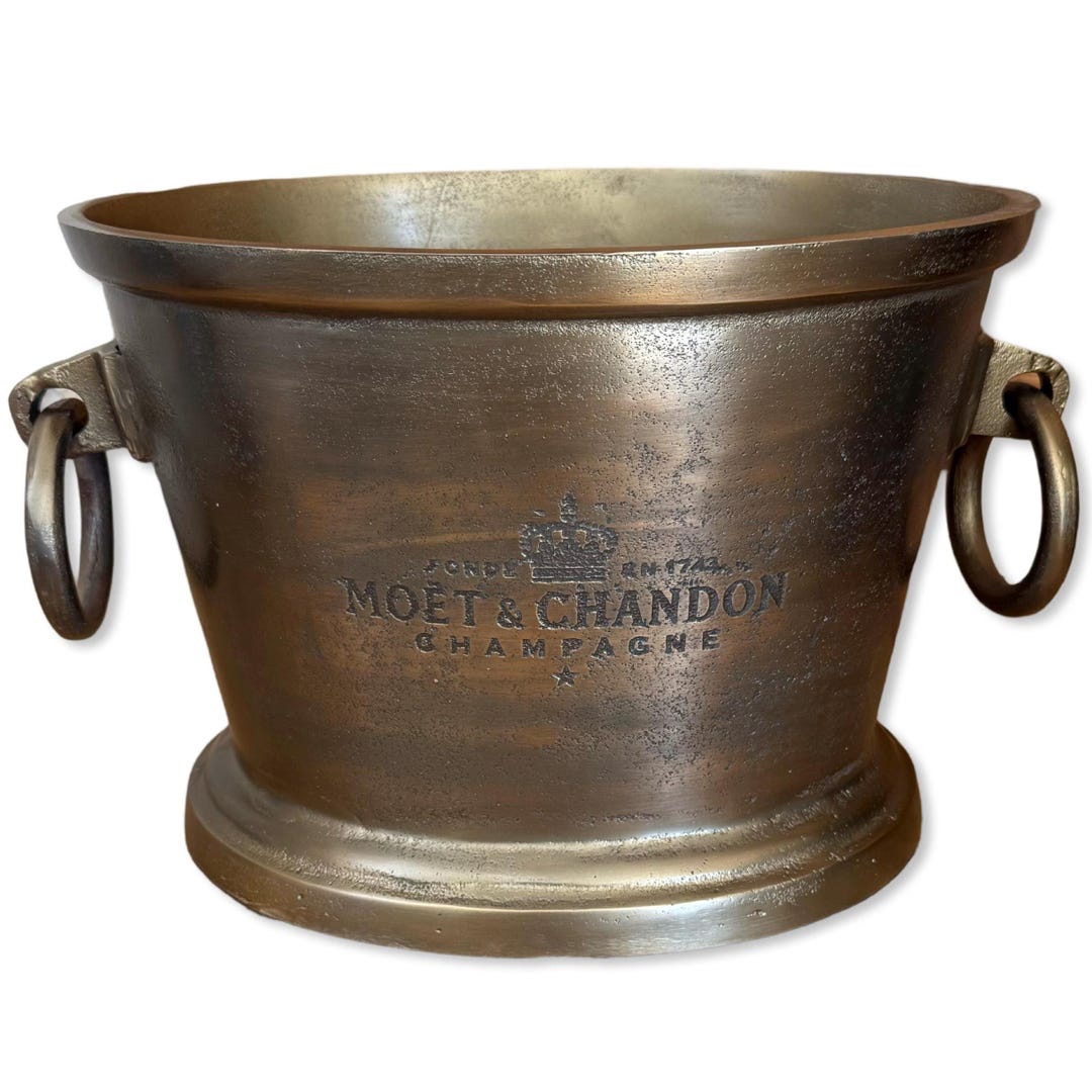 Moët & Chandon Antique Brass Great Gatsby ~ Solid Cast Engraved ...