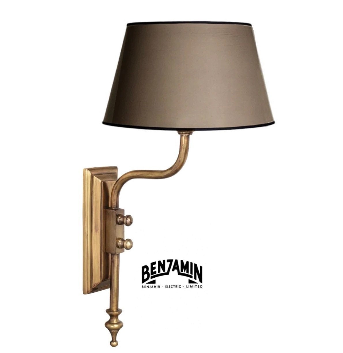 Bale ~ Antique Brass Wall Sconce Industrial Vintage Light | Dining Room ...