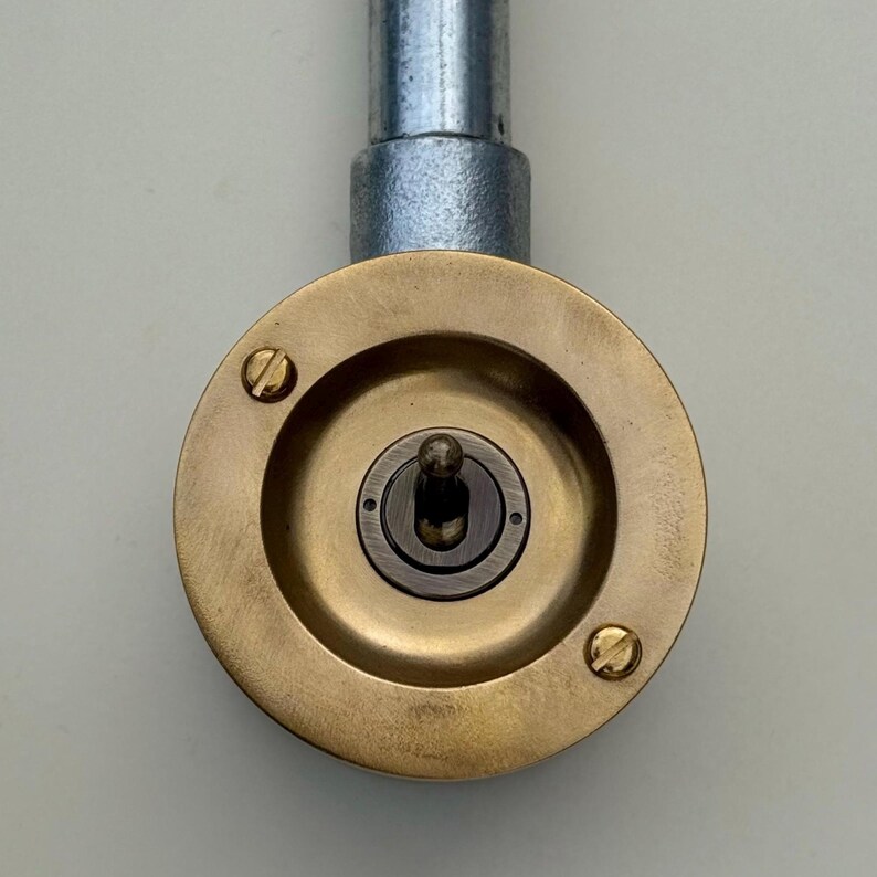 Single Gang Solid Raw Brass Cast Conduit Metal Light Switch Industrial ...