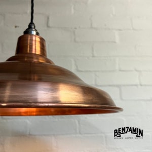 Bawsey ~ Antique Copper Industrial Factory Shade Light ~ 16 Inch - Etsy